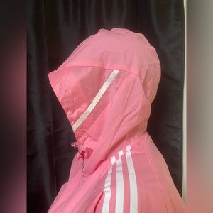 adidas | Jackets & Coats | Adidas Unisex Pink Hooded Football Jacket ...